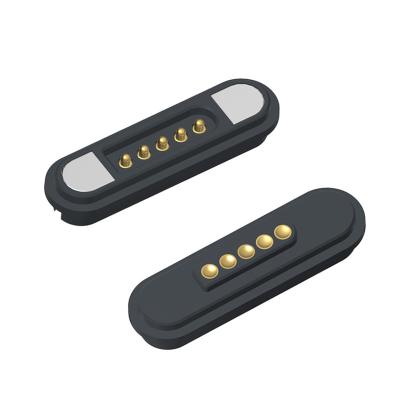 China 2.2MM Pitch 5Pin Male Female Pogo Pin Electrical Magnetic Connectors 3A Current for sale