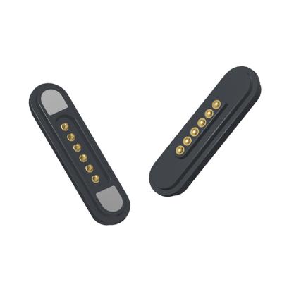 China 6 Position Magnet Spring-Loaded Pogo Pin Connector  Electric Magnetic Power Connector for sale