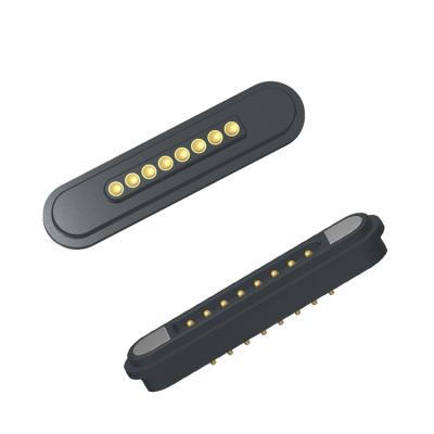 China Rectangular 8Pin Magnetic Electrical Connector For Bbicycle Electronic Systems for sale