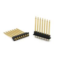 China 7pin Customized DIP Male Pogo Pin Connector for Smart Vacuum Cleaner 48H Salt Spray Test for sale