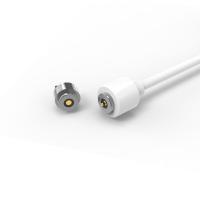 China OD4.0mm White 2Pin Circular Magnetic Power Cable Connector For Electric Wheelchairs for sale