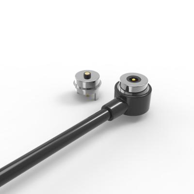 China Black TPE 90A Round Male And Female Magnetic Cable Connector With OD6.0MM for sale