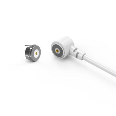 China Dia.8.0MM White TPE Cable Magnetic USB Cable Connector 48H Salt Spray Test for sale