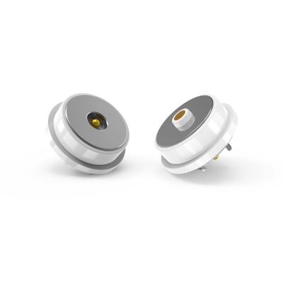 China Diameter 10.0mm White Circular Male And Female Magnetic Connector With 3A for sale