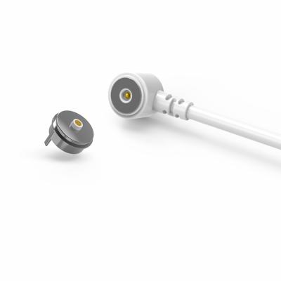 China White Male And Female Magnetic Pogo Pin  Cable Connector For LED Strips for sale