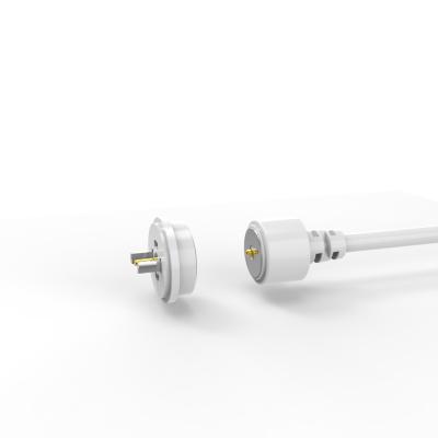 China Round White Magnetic Charging Cable Connector For Smart Water Cup for sale