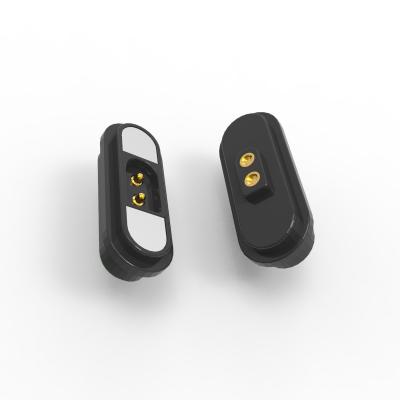 China 2pin right angle pogo pin magnetic power connector for camera and audio application for sale