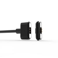 China Customized 2pin male and female magnetic power connector with USB cable for headset for sale