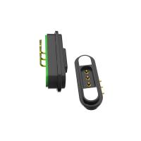 China 3pin 2.8mm pitch male and female right angle pogo pin pcb magnetic connector for sale