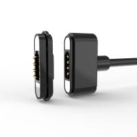 China Magnetic Cable Connector 4 Pin Pogo Contacts Male Female Pair for sale