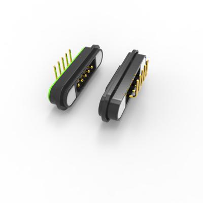 China Magnet electrical fast charging 5 pogo pin magnetic connector for Laser Machine for sale