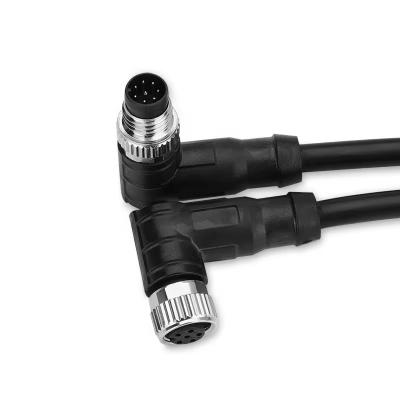 China High Quality Waterproof Plug 2/3/4/5/6/7/8/10/17 Pin Assembly Cable M12 Circular Connector Cable for sale