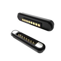China 2.2mm Pitch Magnetic Cable Connector 8 Pin Magnetic Connectors With Right Angle Pogo Pin for sale