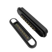 China 12V 3A Magnetic Pogo Pin Connector 8 Pin Magnetic Connector  For Electronic Device for sale