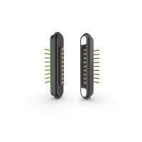 China Spring Load Magnetics Connector Pitch 2.2 MM Male Female 9 Pin Magnetic Pogo Pin Connector for sale