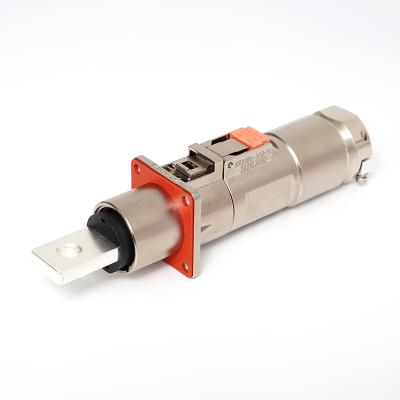 China ip67 battery connector high current 300A Single Pin Hv DC Connector 35-70mm HV Lock EV High Voltage Cable HV line connectors for sale