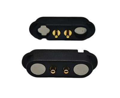 China PA9T housing 2pin male and female pogo pin connector magnetic connector for sale
