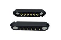 China 6pin pogo pin magnetic connector 2.54mm pitch magnetic power male female connector for sale