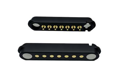 China 2.54mm pitch  7pin Magnetic Connector 4 Contacts Pogo Pin Male Female for sale
