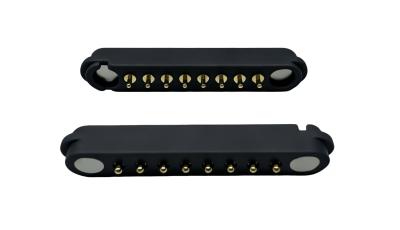 China 2.54mm pitch 8pin male female pogo pin 2A 12V DC Power magnetic power connector for sale