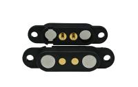China 2A 2.54mm pitch 2pin male female pogo pin connector magnetic charging connector for sale