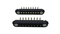 China 8pin right angle spring loaded magnetic pogo pin connector for sale