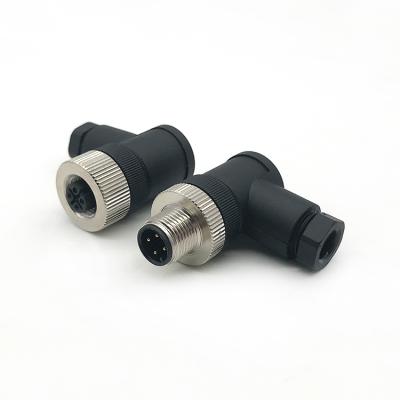 China IP68 3/4/5/8/12 Pin Waterproof M12 Waterproof connector PVC cable Aviation plug Round waterproof four-core power cable for sale