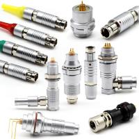 China 2/3/4/10 small pin metal female male push pull waterproof wall mounted type with agility plug circular connector rings cap for sale