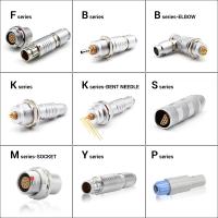 China 3/6/18 pin male female recessed panel mount waterproof four dc/pc power optical fiber with pushpull and screw circular connector for sale