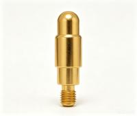 China screw type spring contacts pogo pin with gold plating for sale