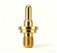 China screw thread spring plunger electrical contact pogo pin for sale