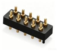 China Custom Gold Plated DIP 10Pin Pogo Pin Connector For Eelectronics for sale