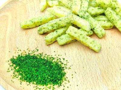 China Savory Spices Crispy Texture Green Nori Flakes Aonori Dried Seaweed Enriched With Umami Flavor for sale