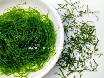 China HACCP Gluten-Free Prolifera Seaweed Strips Natural Olive Green 180g Bag Adds Crunch To Ramen Salads for sale