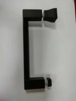 China H Shaped Custom Shower Door Handles Shower Glass Door Pull Zinc Alloy ODM OEM for sale