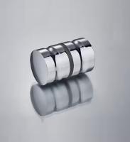 China Single Hole Glass Shower Door Handles Bathroom Solid Cylindrical Aluminum Small Handle for sale