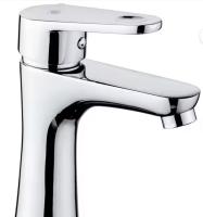 China Zinc Alloy Bathroom Sink Faucet Single Handle Contemporary With Polished Surface for sale