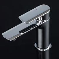 China Single Hole Zinc Alloy Sink Tap Lever Faucet Tap Handle Water Saving Easy To Clean for sale