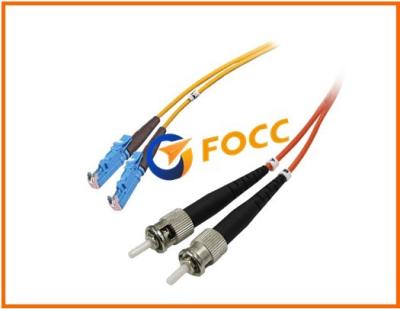 China Home Fiber Optic Network Cable 2.0mm Multi - mode Duplex E2000-ST Patch Cord PVC for sale