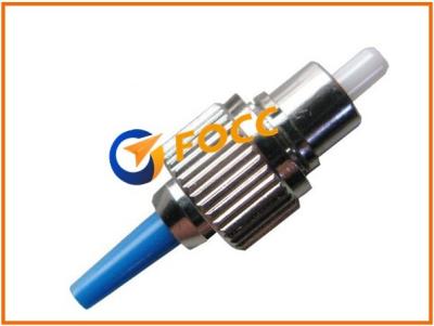 China Plastic Blue Boot Network ST Connector Fiber Optic Cable For Telecommunication for sale
