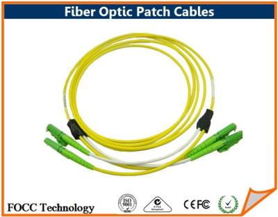 China Duplex 2.0mm E2000 Fiber Optic Patch Cables Single Mode On Patch Panel for sale