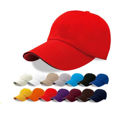 China Custom Baseball Caps OEM 56-60cm Adult Polyester Cotton Blank Hats for sale