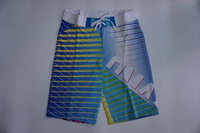 China Custom Sublimation Printed Men Board Shorts Long Length No Fading Quick Dry for sale