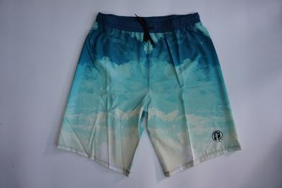 China Lightweight Elastic Waist Printed Board Shorts for Men Quick Dry Swim Trunks for sale