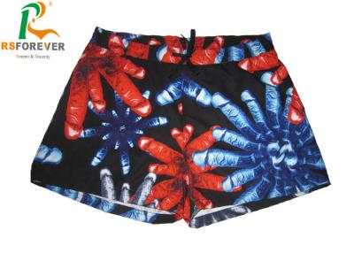 China Quick Dry Men Board Shorts Waterproof Mesh Pocket 5 Inch Inseam CMYK Color for sale