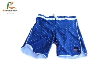 China Printed Blue Ladies Swimming Shorts Women Long Board Shorts Swimwear Polyester for sale