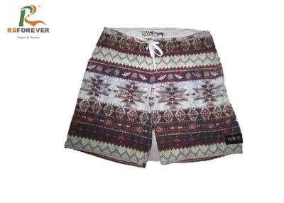 China Boho Style Boys Board Shorts Men Swimwear Quick Dry Spandex with Back Pocket for sale