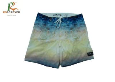 China Custom Screen Printing Beach Flower Children Board Shorts Swimwear 100% Polyester for sale