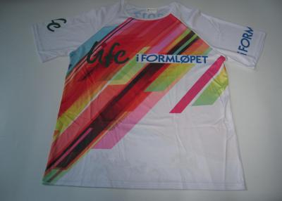 China Custom Sublimation Sport T Shirts Quick Dry Running Shirt 100% Polyester for sale