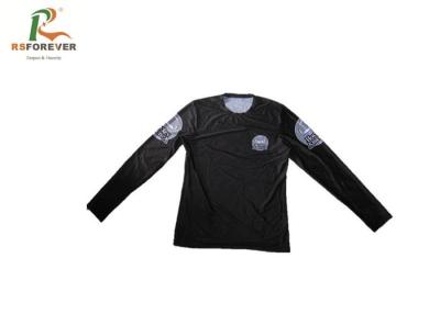 China Custom Design Mens Long Sleeve Tee Shirts Round Neck Embroidery Style 180gsm Cotton for sale